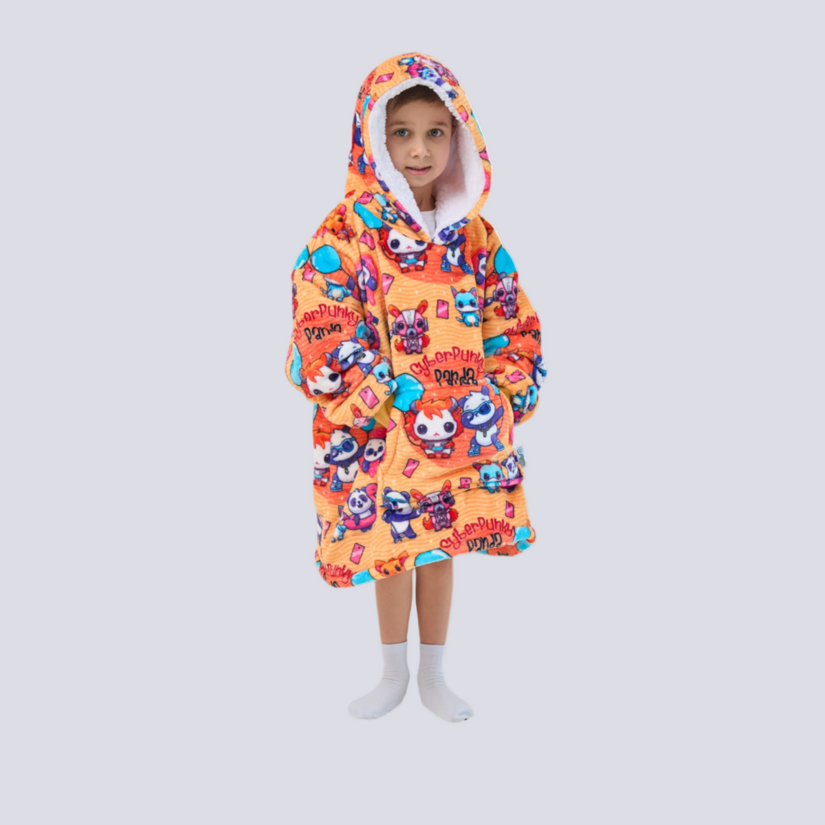 Punky Panda Toddler Wearable Blanket | Sherpa Fleece Panda Print ...